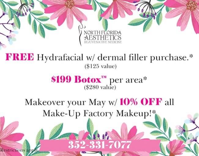 May 2018 Specials! - North Florida Aesthetics