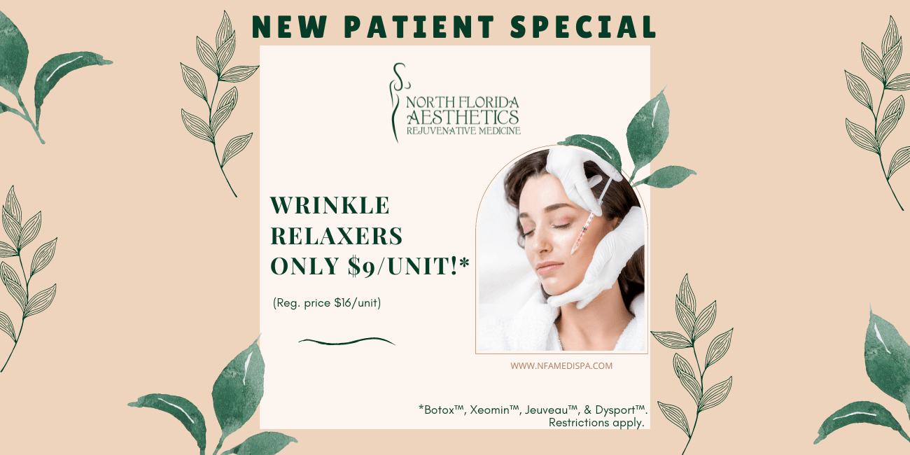 ALL new patients can receive ANY Wrinkle Relaxer for only $9/unit ...
